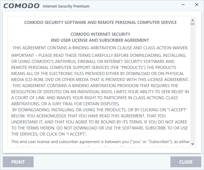 CIS Premium – Installation, Best Internet Security, Comodo Internet Security Setup